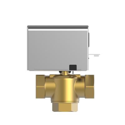 China Hydraulic Electric Motor Valve / Central AC Fan Coil Motorized Diverter Valve for sale