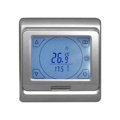 China Touch Screen Heated Floor Thermostat Programmable 2VA Power Consumption for sale