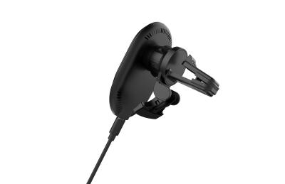 Cina Mini nero caricabatterie magnetiche veloci da 15W caricabatterie senza fili in vendita