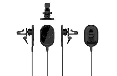 Cina Mini nero caricabatterie magnetiche veloci da 15W caricabatterie senza fili in vendita
