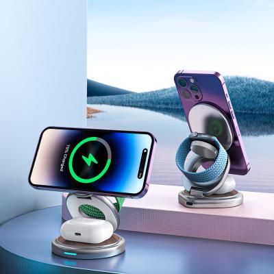 Cina Caricabatterie wireless portatili pieghevoli 15W caricabatterie wireless ad alta velocità per auricolari Telefoni in vendita