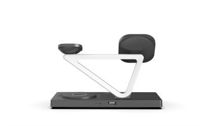 Cina 15W caricabatterie magnetiche iPhone Apple Watch E telefono Nero Bianco in vendita