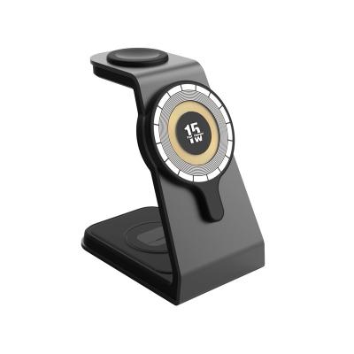 Cina SC022 Caricabatterie magnetiche multifunzione per telefoni senza fili Stand Airpods per telefoni e caricabatterie per orologi in vendita