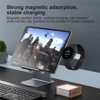 China ABS PC Material Smart Watch Wireless Charger USB Cable Included for sale