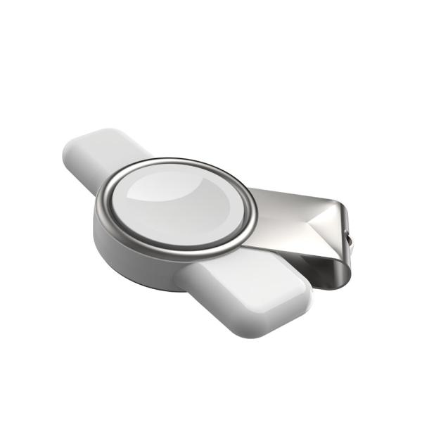 Quality Apple Watch Series Compatible 19g White Wireless Charger With Custom Logo for sale