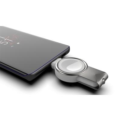 Quality Apple Watch Series Compatible 19g White Wireless Charger With Custom Logo for sale