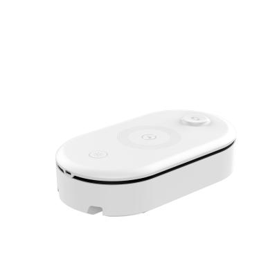 China Multifunctional UV disinfection box with folding wireless charger for smart phone watch and earbud for sale