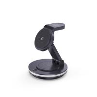 China ABS Acrylic Material Foldable Wireless Charger with LED Light and TYPE-C Input for sale