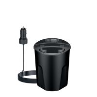 China Cup Car Wireless Charger With Convenient Wireless Charging & Cable Charging for sale