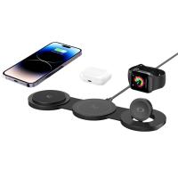 China 3-in-1 Foldable Wireless Magnetic Charger with Foreign Object Detection for sale