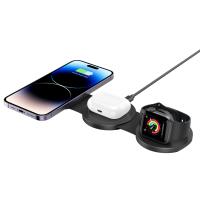 China 3-in-1 Foldable Wireless Magnetic Charger with Foreign Object Detection for sale