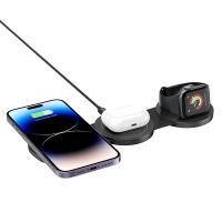 China 3-in-1 Foldable Wireless Magnetic Charger with Foreign Object Detection for sale