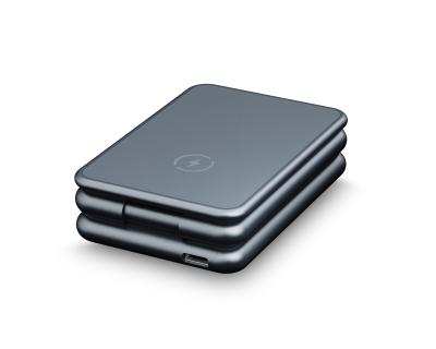 China Black Portable Wireless Charger With 5W Max Headphone Charging Height Angle Adjustable for sale