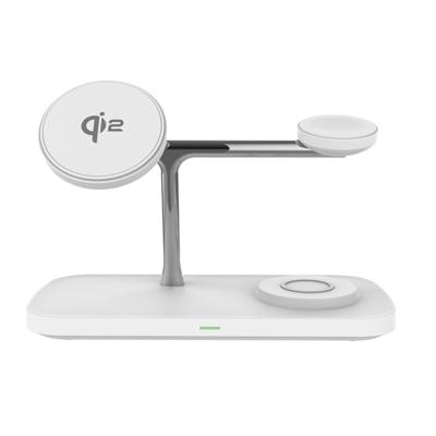 Cina All In One Qi Magnetic Portable Wireless Charger Fast Charger White And Black in vendita