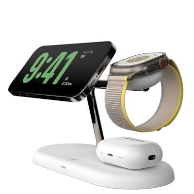 China T256 Carregador sem fio All In One Compatível com Samsung e Apple Frequência de trabalho 110-205KHz Entrada 12V/2.5A à venda