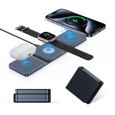China 2025 Nieuwe 3 in 1 draadloze snellader mobiele telefoon Opvouwbare ondersteuning Apple en Samsung opladen Te koop