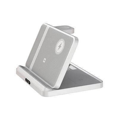 China A8H Apple Version 15W/10W 3 In1 Wireless Charger Foldable Charger for sale