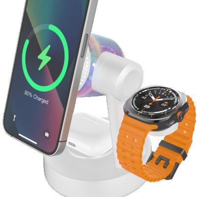 China All in one Bluetooth Speaker and Wireless Charger Combo with Qi2.2 Certificate for sale