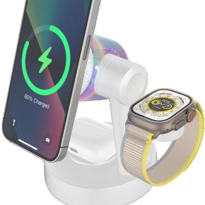 China All in one Bluetooth Speaker and Wireless Charger Combo with Qi2.2 Certificate for sale