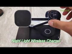 5 In 1 Portable Night Light Wireless Charger Multifunction LED Lamp Charger