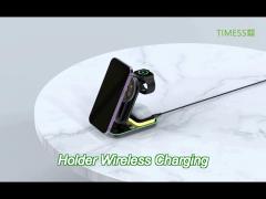 ABS PC Wireless Phone Holder 4 In 1 Magnetic Wireless Charger For Phone