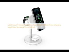 2025 New S11 Magnetic Wireless Fast Charger Mobile Phone Charging Apple And Samsung Phone Bracket