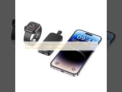 2025 Nieuwe X550 draadloze oplader Voor Apple Watch 1000mah Mini Power Bank Draagbare horloge oplader