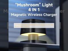 15W Metal-Looking Foldable Wireless Charger For Portable Wireless Fast Charging