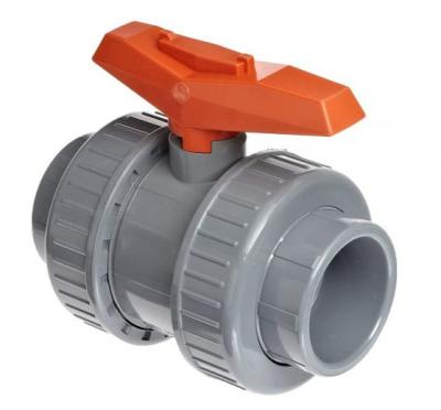 China +GF+ 375 serie PVC-U/FPM handmatige kogelklep - JIS d50∙ Dubbele verbinding oplosmiddel lassen eindes∙ NSF 61 gecertificeerd voor water en chemische systemen∙ Corrosiebestendig drijvend kogelontwerp Te koop