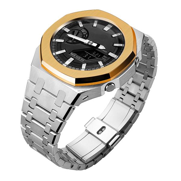 Quality Shockproof G Shock Stainless Steel Case For Ga2100 Casioak Metal Case Antirust for sale