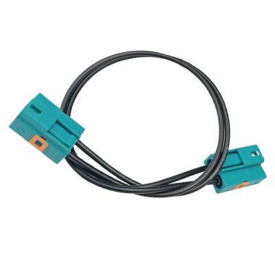 China Dual Plug Z Code FAKRA Extension Cable Stable With Waterblue Connector for sale