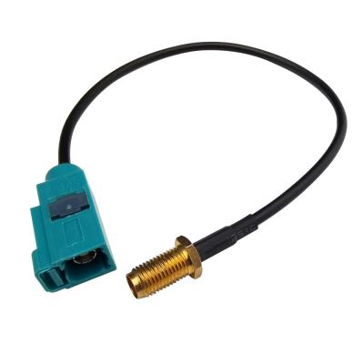 Cina Adattatore coassiale SMA dell'antenna di rf FAKRA - cavo femminile della treccia di codice di Fakra Z in vendita