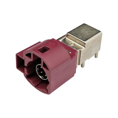 China High Speed Data Right Angle Type PCB Mount 4+2 Pin HSD LVDS Cable Connector for sale