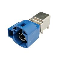 China High Speed Data Right Angle Type PCB Mount 4+2 Pin HSD LVDS Cable Connector for sale