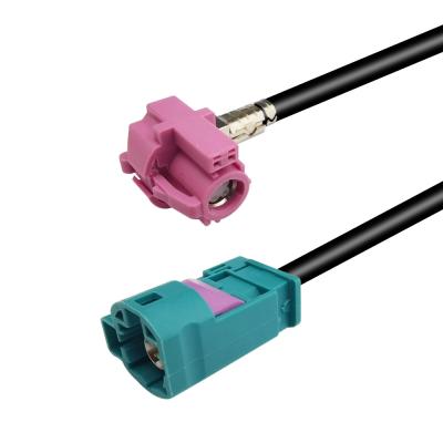 Cina Cavo coassiale della treccia di GPS Bluetooth HSD, 4 assemblaggi cavi coassiali di Pin LVDS FAKRA in vendita