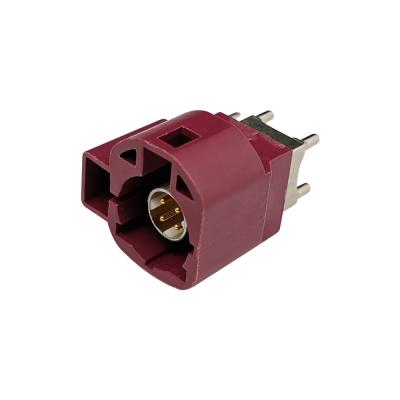 China Vertical Type PCB Mount HSD LVDS 4 Pin Connector For Automotive for sale