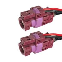 China Lightweight LVDS HSD Cable Assemblies , 4+2-Pin Straight HSD D Plug Cable for sale
