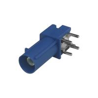 China Automotive FAKRA RF PCB Connector C Code Through Hole Right Angle Plug for sale