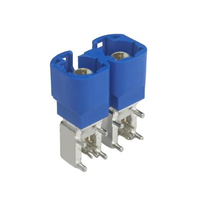 China conector C dobro de 2x4Pin FAKRA HSD que codifica a cor azul para a montagem do PWB à venda