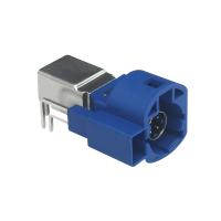 China C Code Blue Color FAKRA HSD Connector PCB Mount Plug For BMW for sale