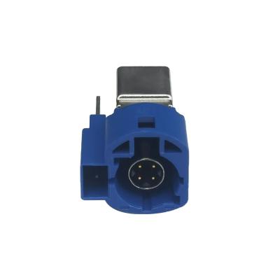 China 4+2Pin C Code FAKRA HSD Connector PCB Mount Plug For LVDS Camera / USB / IEEE 1394 for sale