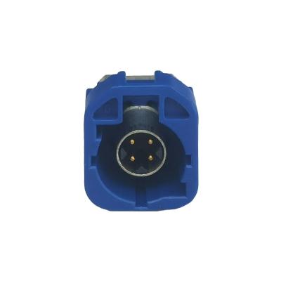 China 4Pin FAKRA HSD Connector PCB Mount Vertical Pin Headers Automotive Connector for sale