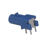 China C Code Blue Color FAKRA PCB Connector PCB Mount Rignt Angle Plug for sale