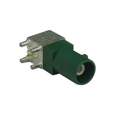 China FAKRA RF PCB Connector Right Angle Type Single Port E Code Connector for sale