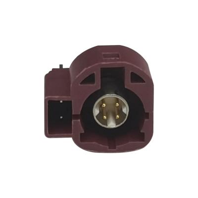 China PCB/Panel Mount FAKRA HSD LVDS D Code Claret Violet/4004 Kleur 4+2Pin Voor BMW Te koop