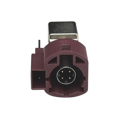 Cina 4+2Pin FAKRA HSD Connector Code D Plug 90° PCB Mount Coaxial Connector in vendita