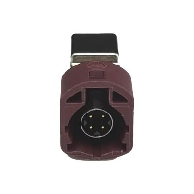 China FAKRA HSD LVDS 4Pin Connector For Car Radio Controlled Parking Heating for sale