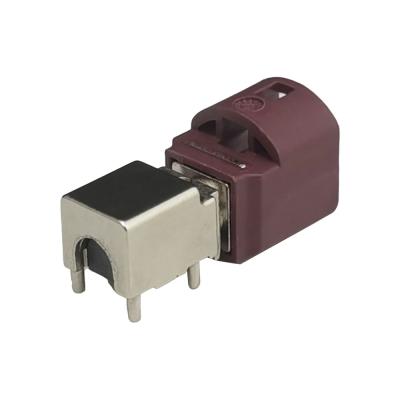 Cina FAKRA HSD Connector PCB Mount 4pin tipo angolo rigido per radio di auto in vendita