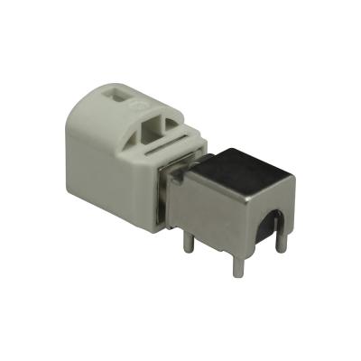 China FAKRA HSD LVDS 4Pin B-Code White Color Right Angle PCB Mount Connector for sale