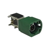 China FAKRA HSD LVDS 4 Pin Connector E-Code Right Angle Type For PCB mount for sale